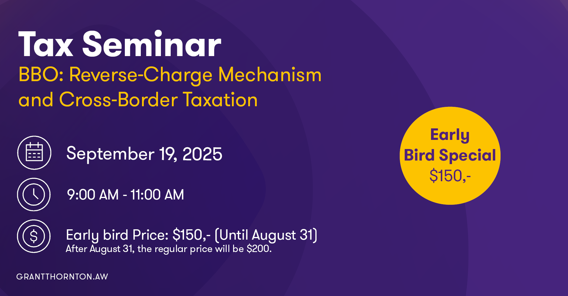 BBO Seminar | Reverse-Charge & Cross-Border Tax – Sept 19, 2025 | Grant Thornton